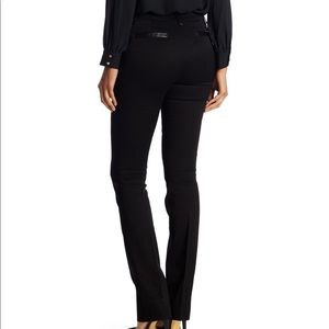 Vertigo | Pants & Jumpsuits | Vertigo Leather Trimmed Stretch Twill ...
